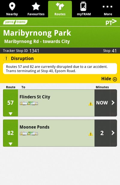 tramTRACKER now on Android - Yarra Trams